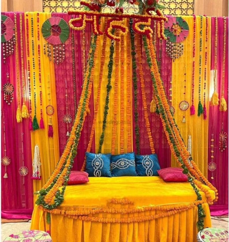 Festiwave Haldi Decor Indian Haldi Decor Mehndi Decor Sangeet Decor ...