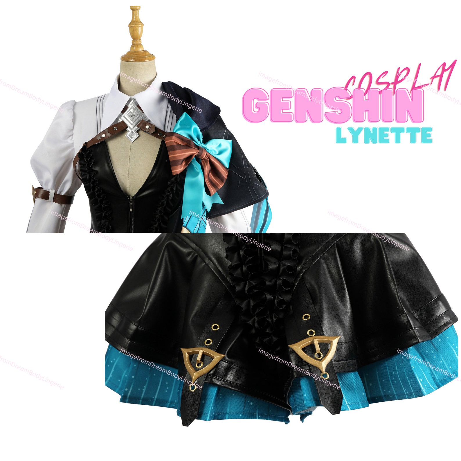 Lynette Cosplay Genshin Impact Complete Costume Set genshin - Etsy UK