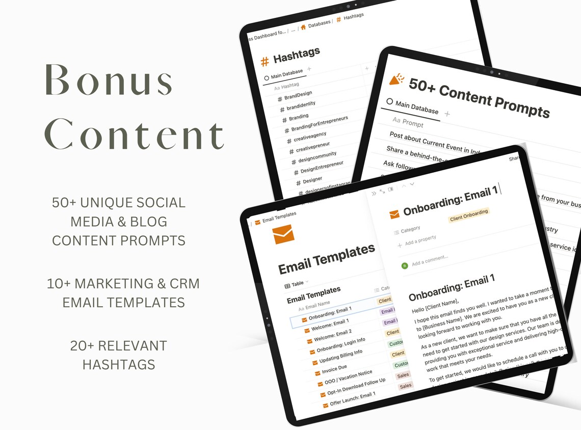 Business Planner, Notion Template for Designers, Notion Templates for ...