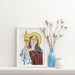 St Clare of Assisi Hand-drawn Illustration, Digital Download, Original ...