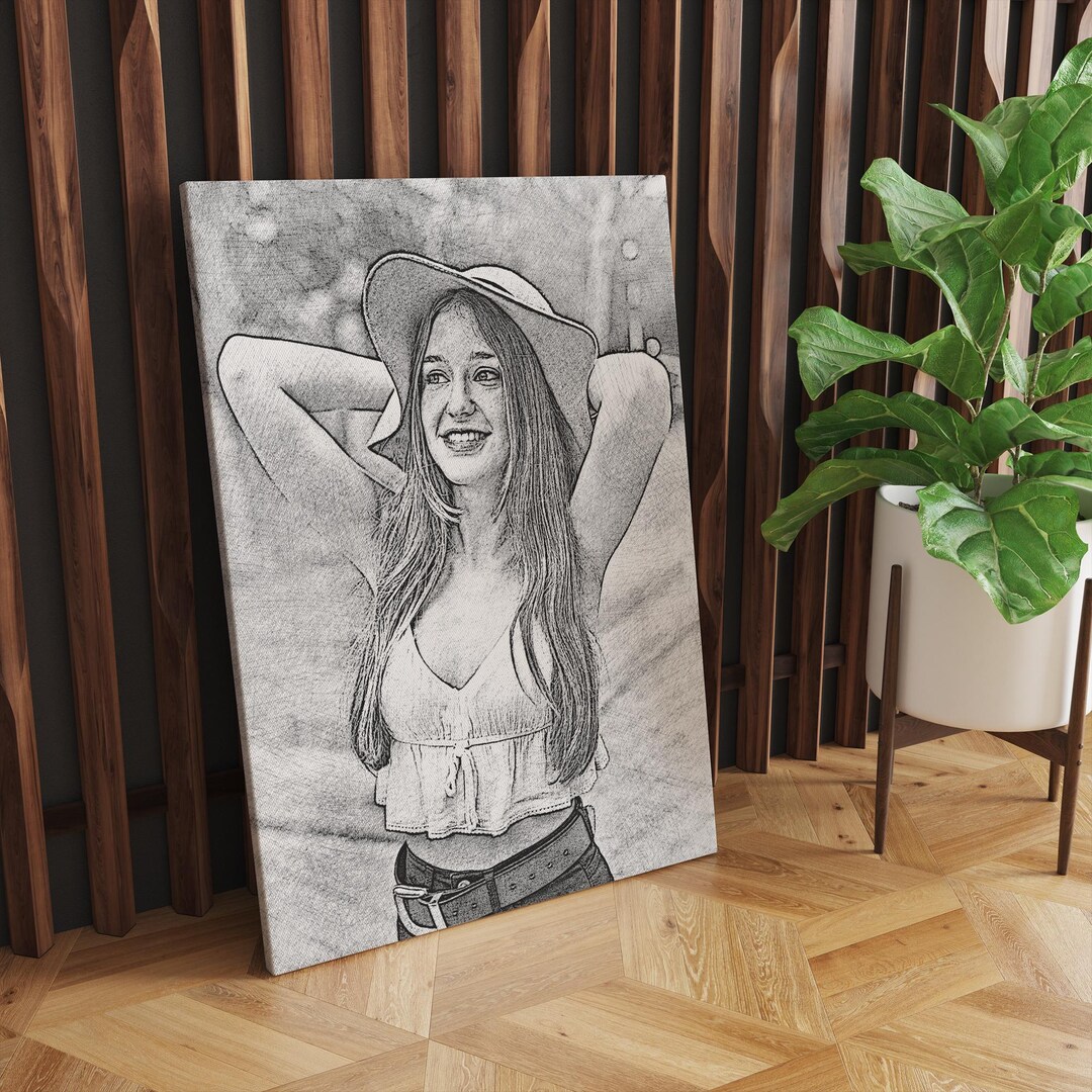 Personalized Pencil Drawing From Your Photo – Digital Portrait – Unique ...