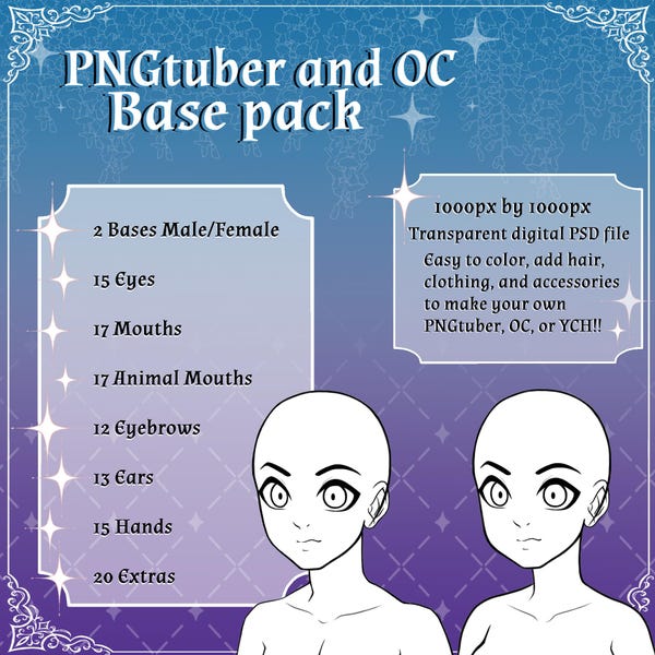 Pngtuber Base - Etsy