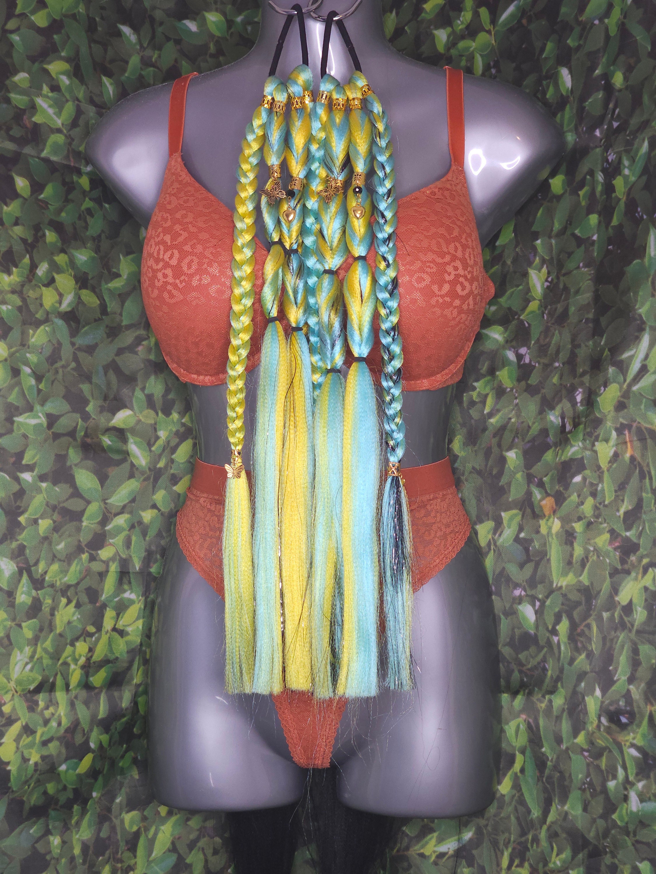 Rave Braid Pig-tails discounted - Etsy