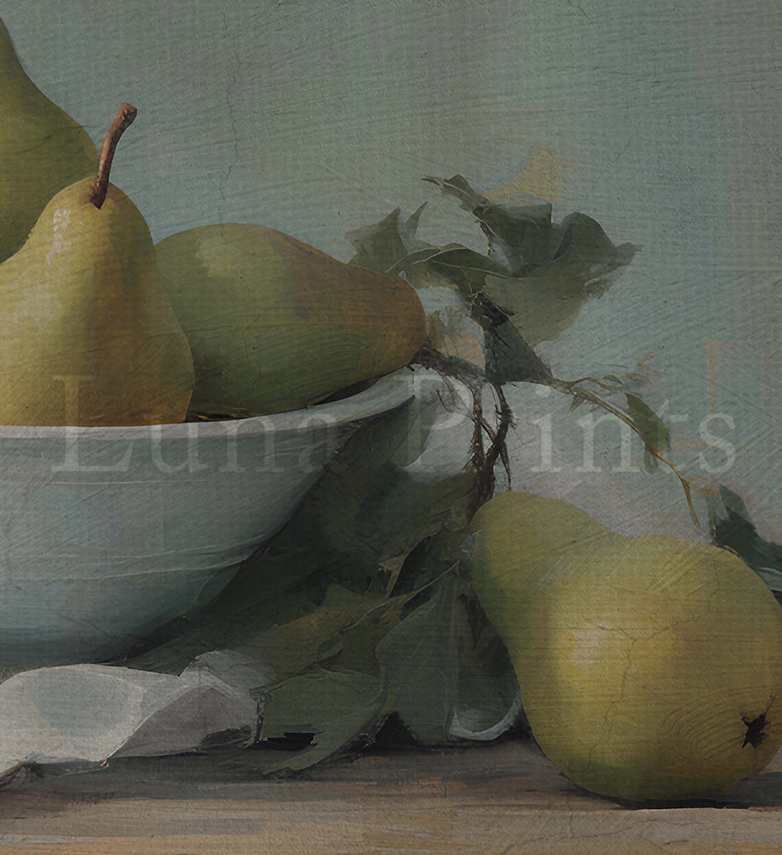 Pears Still Life Painting PRINTABLE Vintage Art Fruit - Etsy