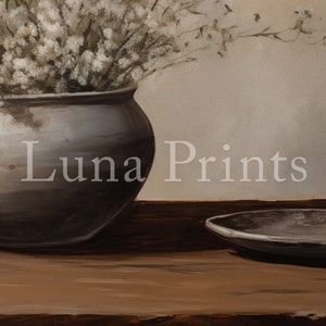 Rustic Spring Flowers Painting, PRINTABLE ART, Vintage Floral Art ...