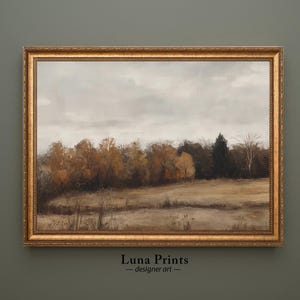 Autumn Tree Landscape Art, PRINTABLE ART, Vintage Fall Landscape ...