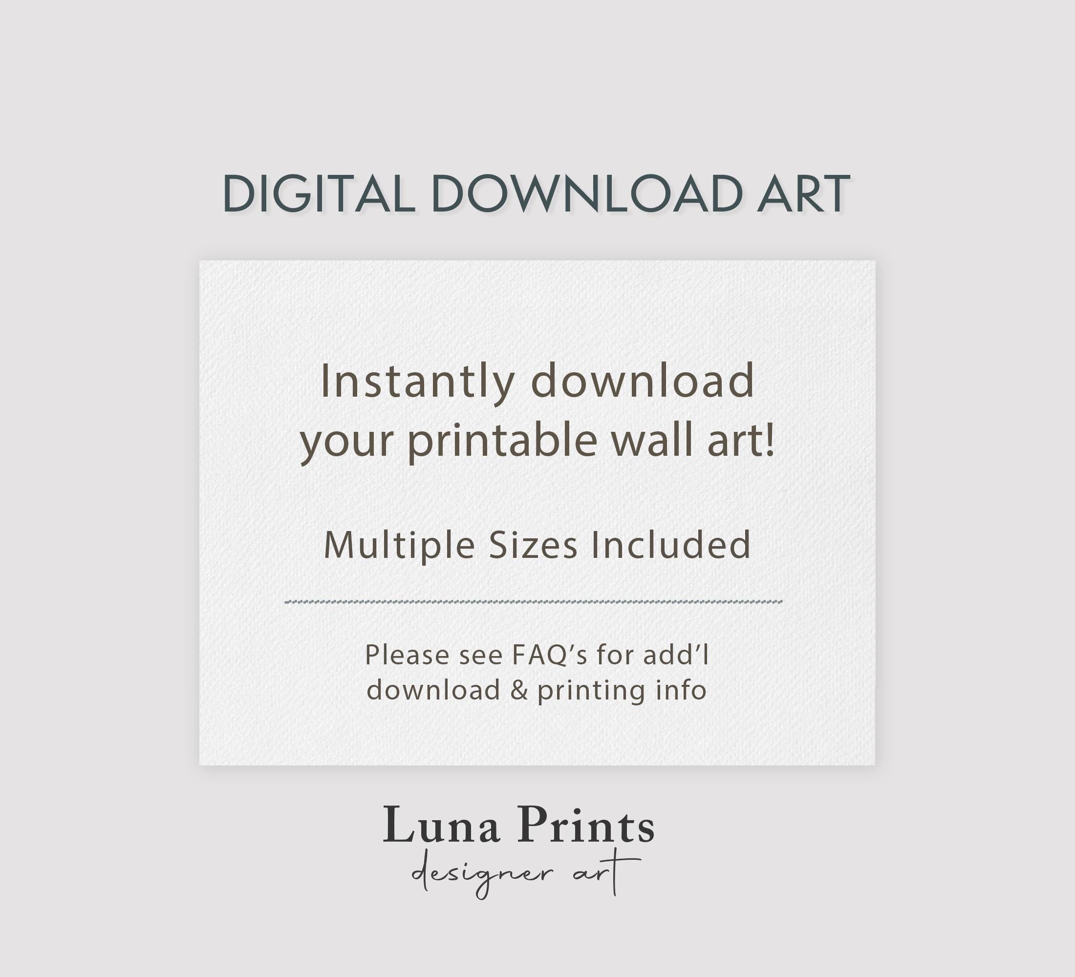 Muted Trees Landscape Painting, PRINTABLE ART, Abstract Landscape in ...