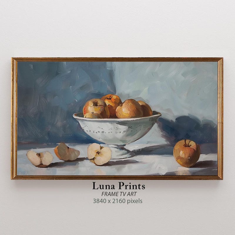 Red Apples Frame Tv Art - Etsy