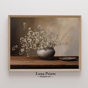 Rustic Spring Flowers Painting, PRINTABLE ART, Vintage Floral Art ...