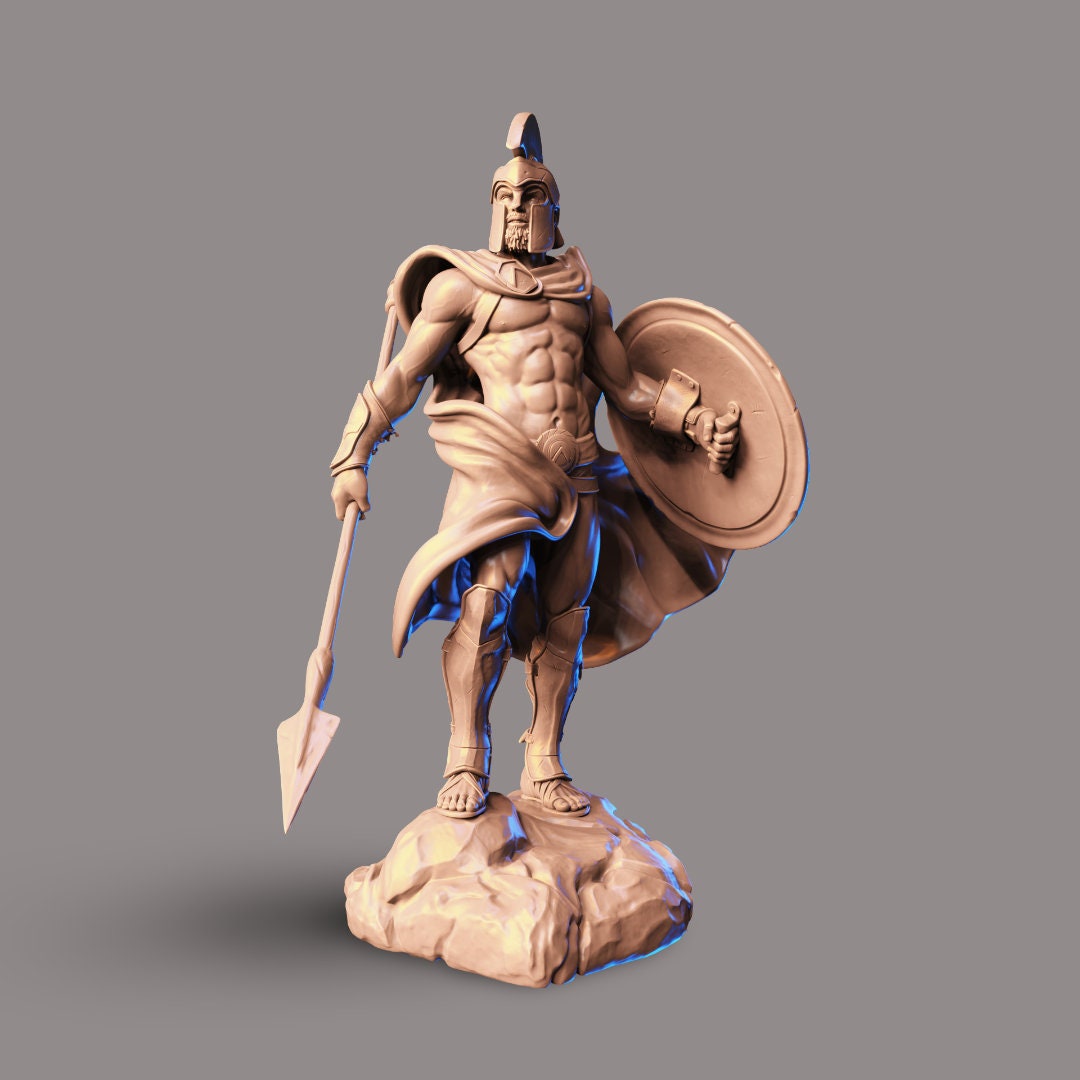 Aristos the Gladiator Warrior High Quality 3D STL File, 3D Digital ...