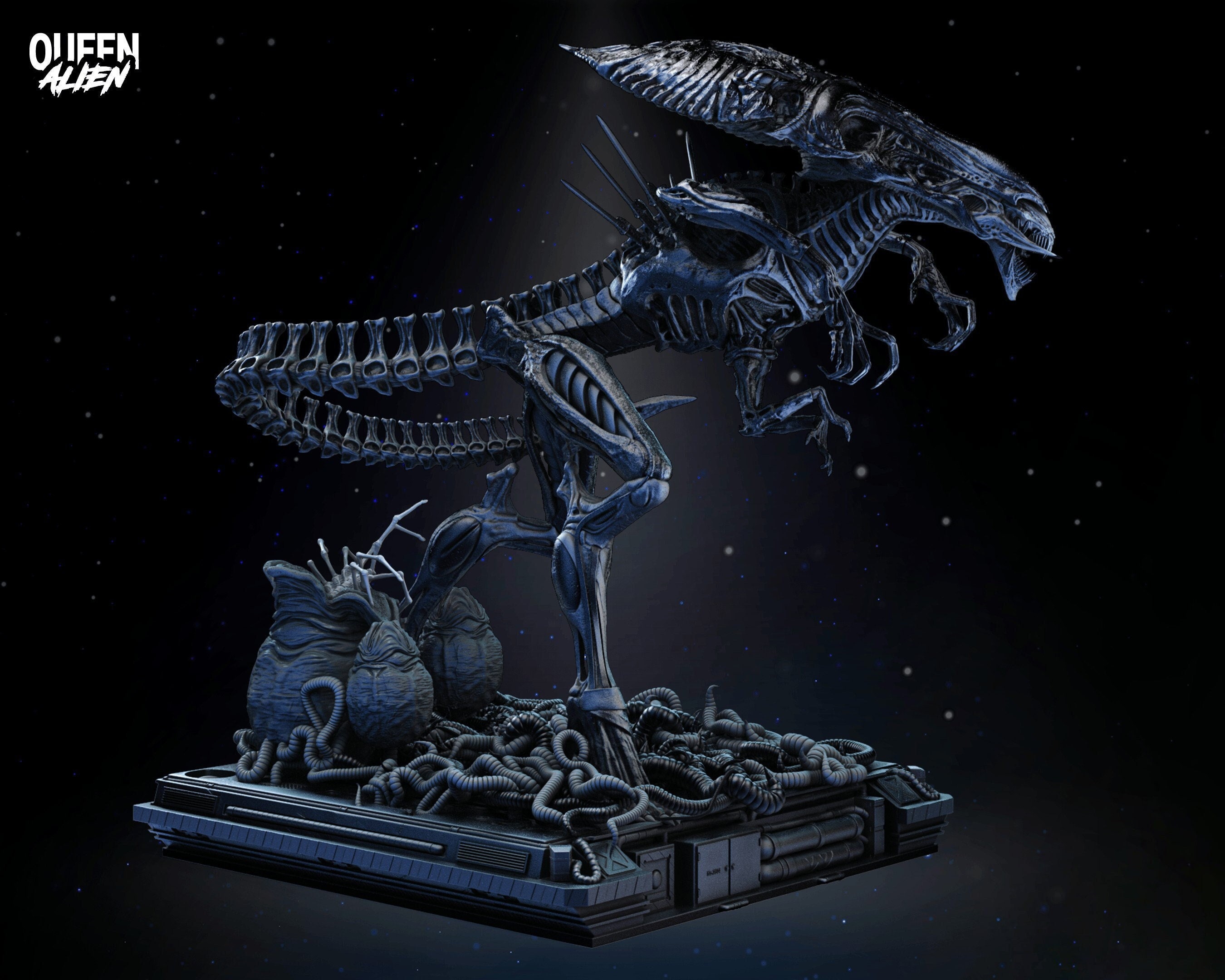 Quenn Alien Ellen Ripley Newt Diorama Hochwertige STL-Datei, 3D ...