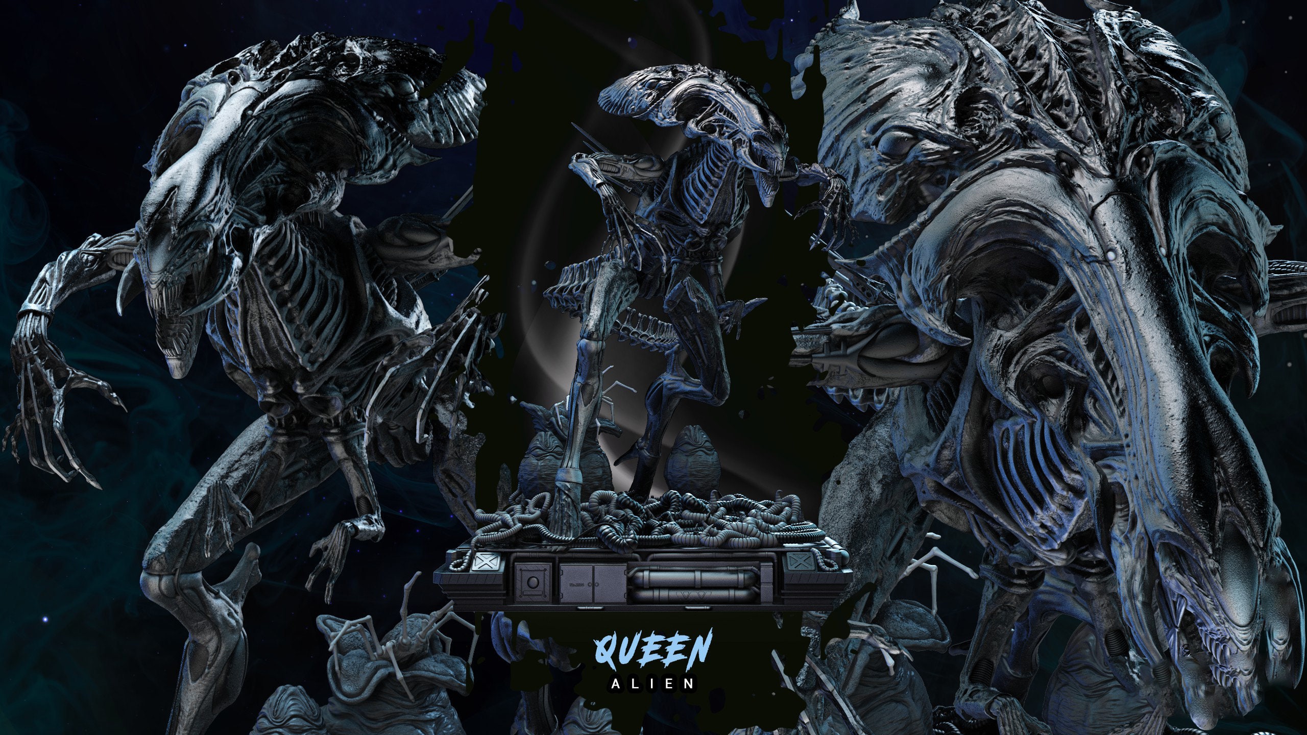 Quenn Alien Ellen Ripley Newt Diorama Hochwertige STL-Datei, 3D ...