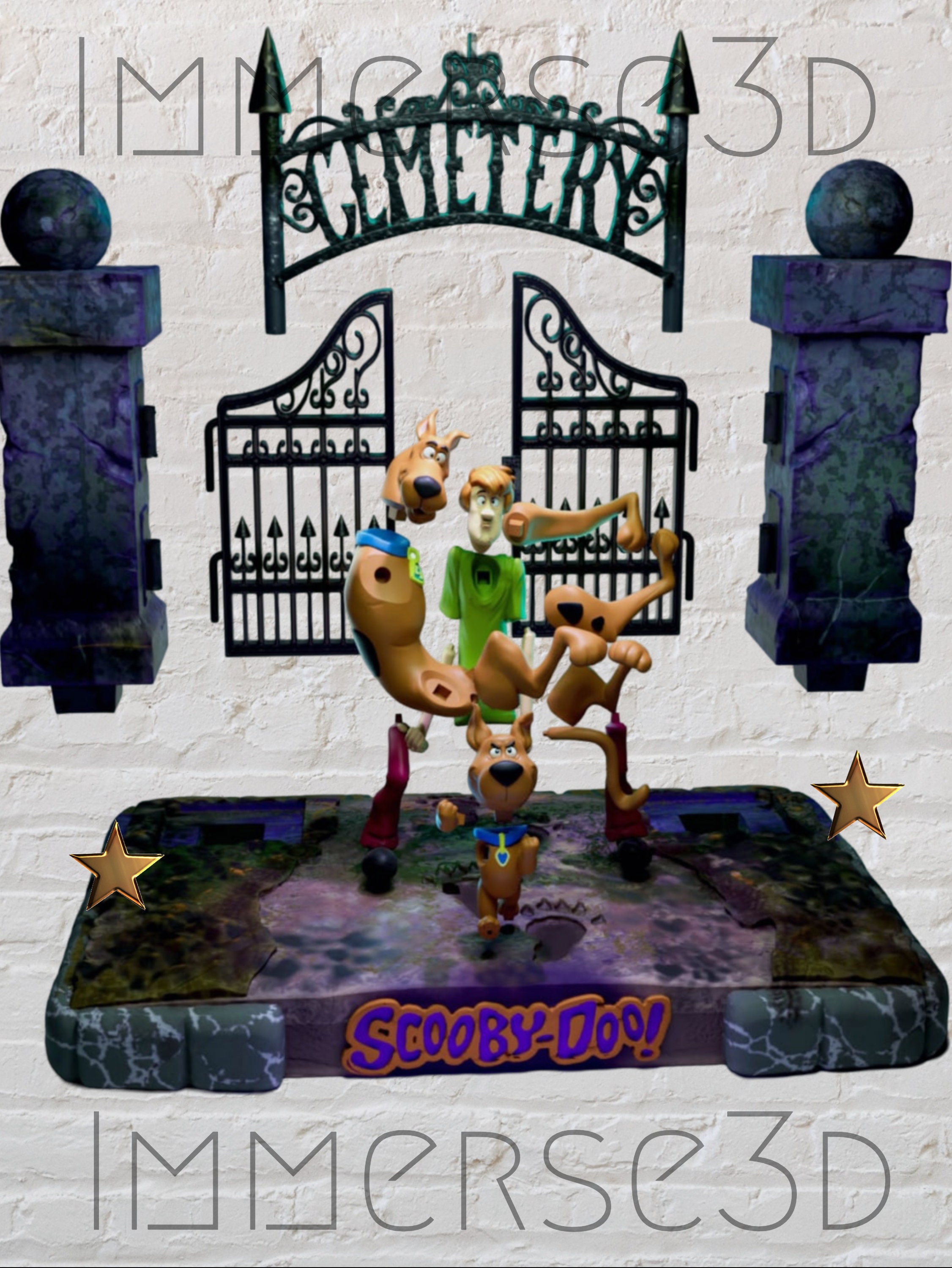 Scooby Doo V2 Diorama High Quality STL File, 3D Digital Printing STL ...