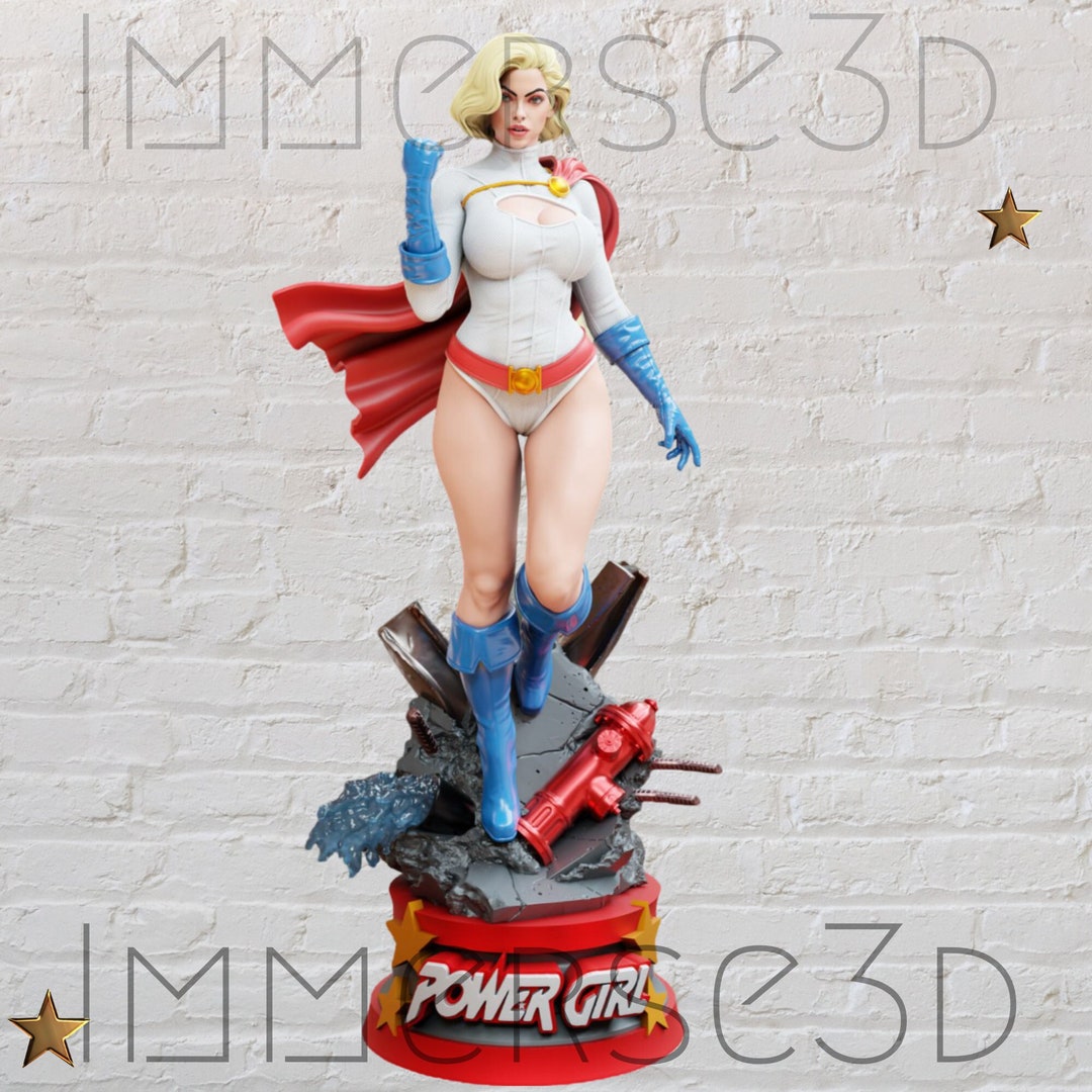 Super Girl High Quality STL File, 3D Digital Printing STL File for 3D Printers, Movie Characters ...