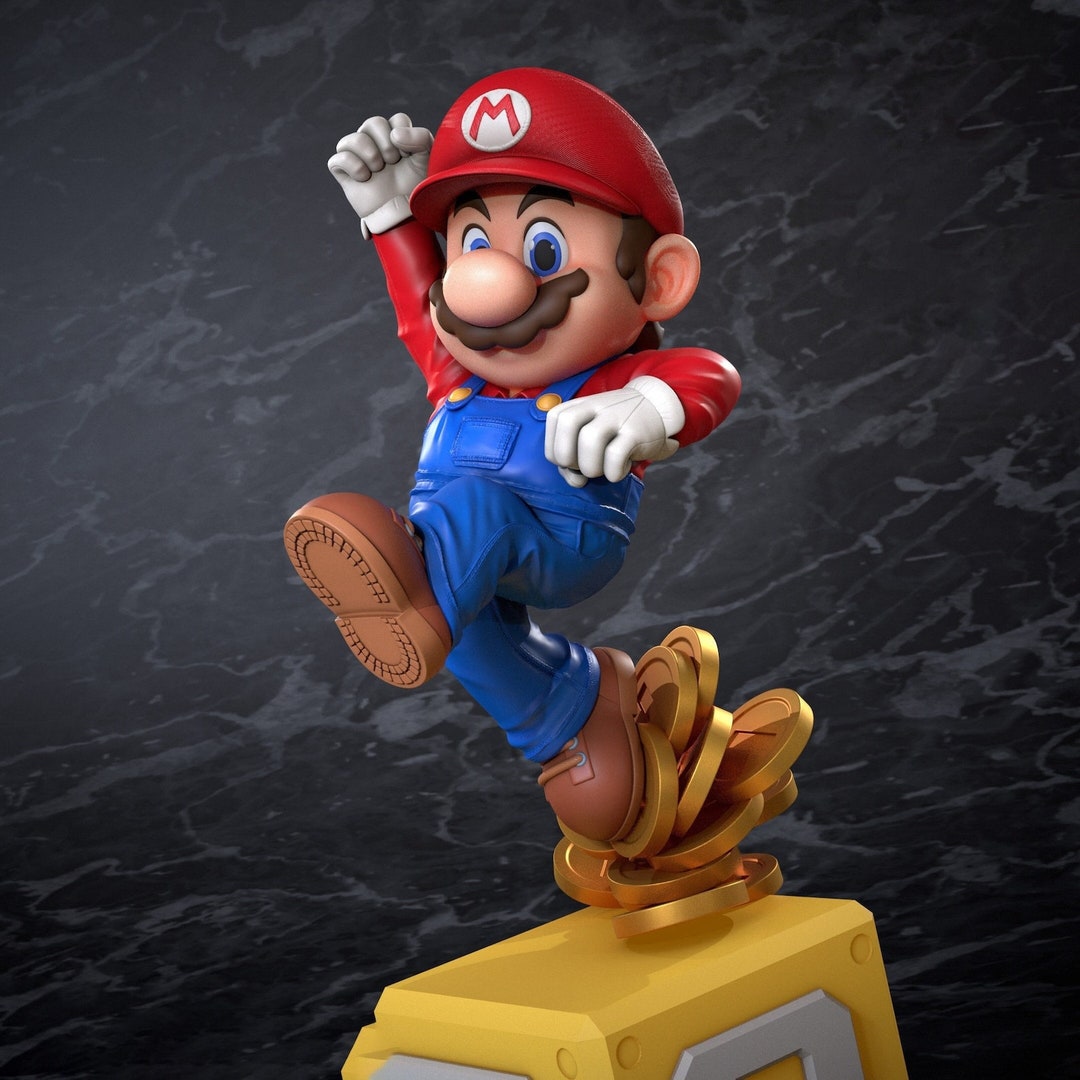 Super Mario 3D STL File, 3D Digital Printing STL File for 3D Printers ...