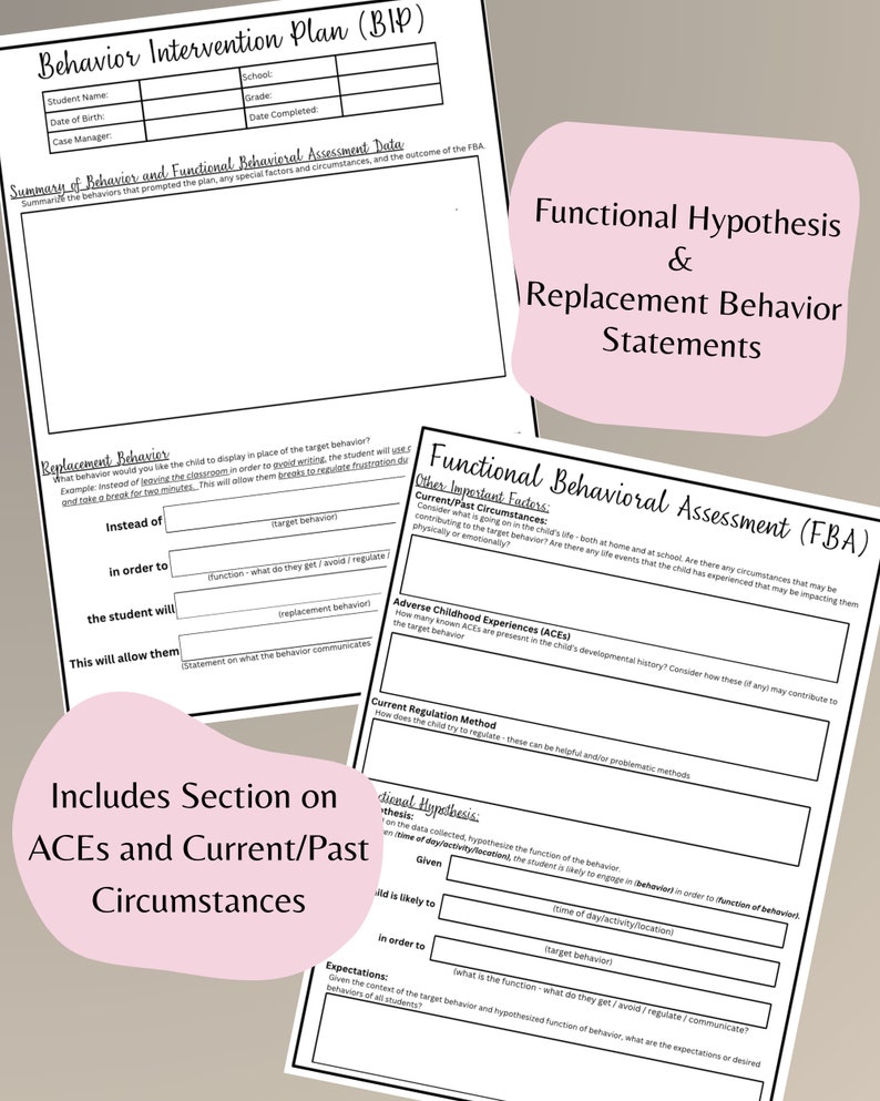 Functional Behavioral Assessment and Behavior Intervention Plan ...
