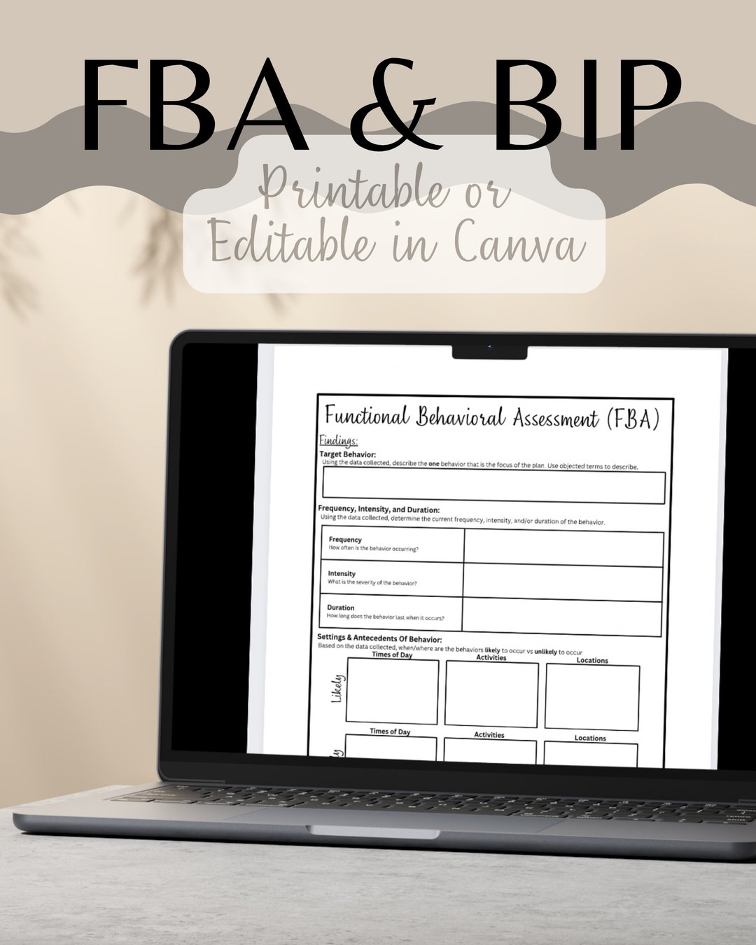 Functional Behavioral Assessment and Behavior Intervention Plan ...