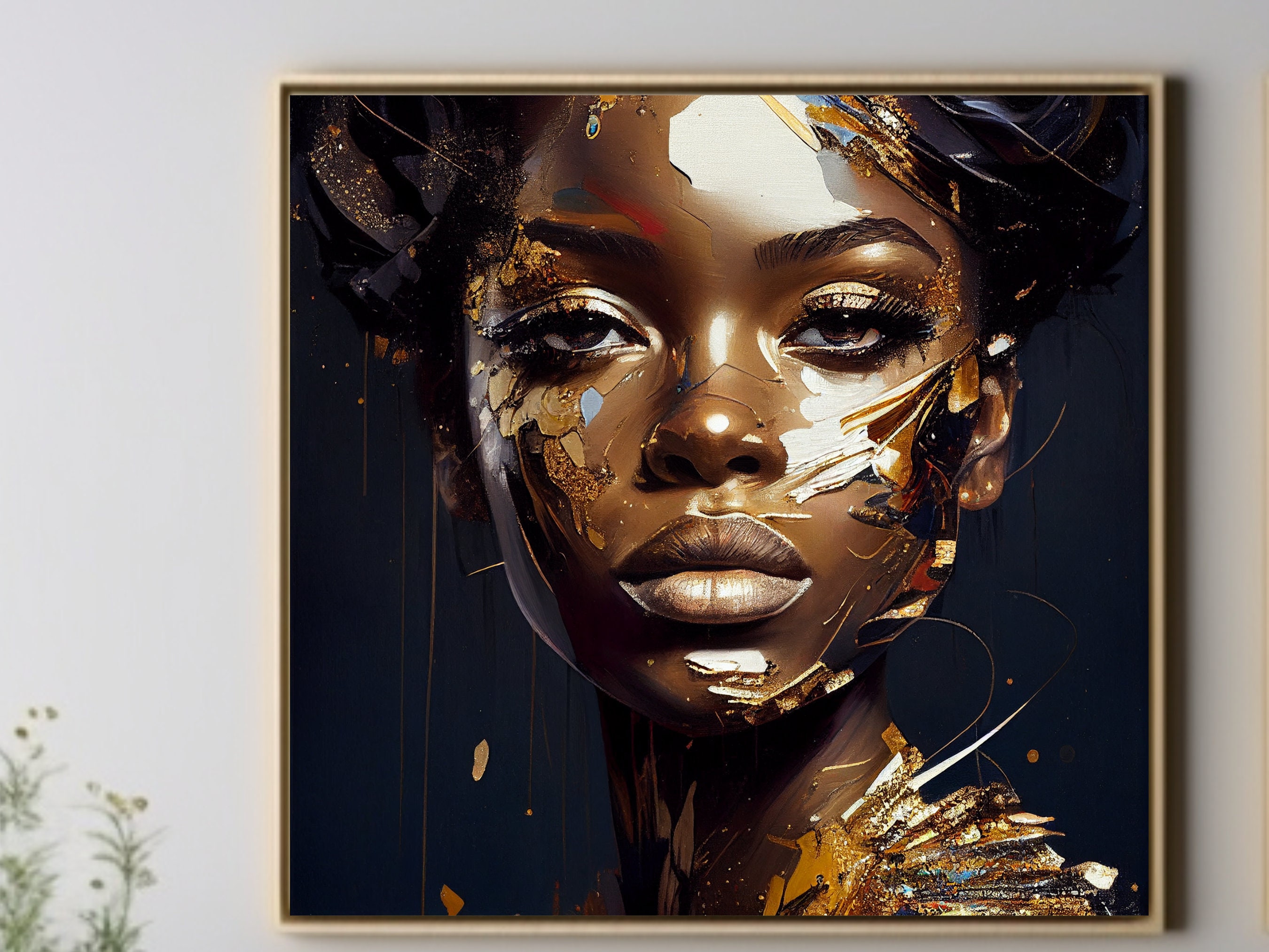 Digital Download | Black Woman Art | Abstract Art | 3 Poster Set ...