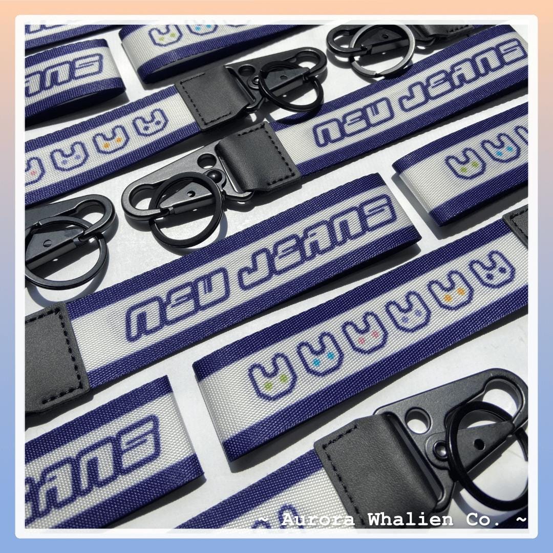 SALE | Kpop NWJNS Fanart | Tokki Binky Bong Nylon Lanyard | Key Strap ...