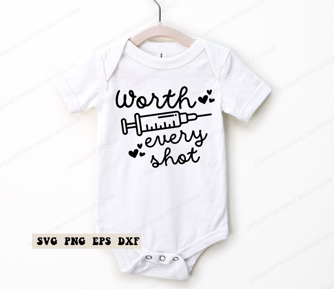 Worth Every Shot Svg, Fertility Svg, Pregnancy Announcement Svg ...