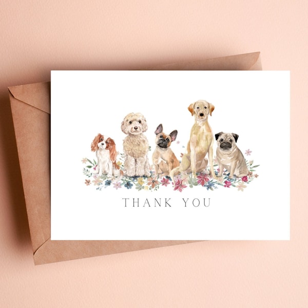 Yellow Lab Thank You Card - Etsy