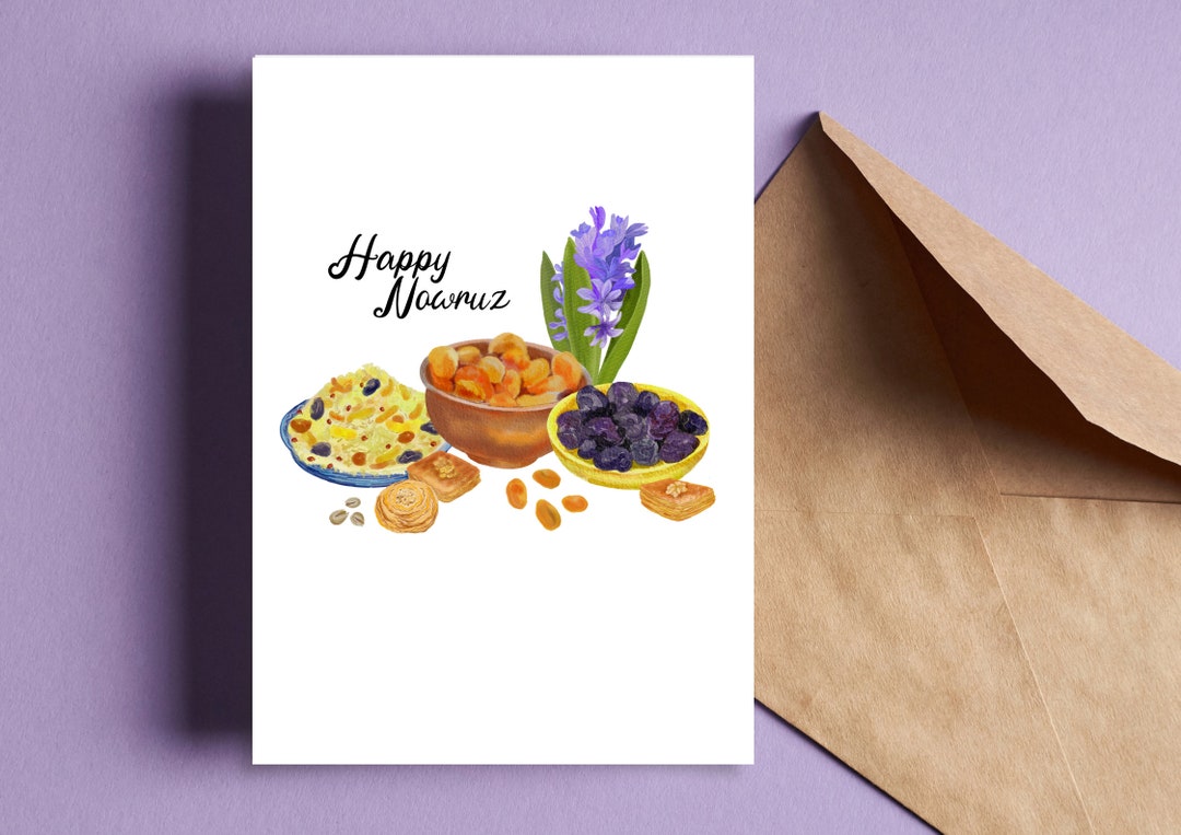 Happy Nowruz Card Persian New Year Card Mobarak Nowruz Happy Spring ...
