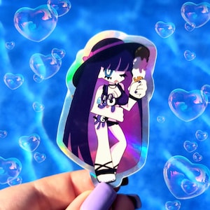 Stocking Anarchy PSG Summer Holographic Anime Sticker - Etsy