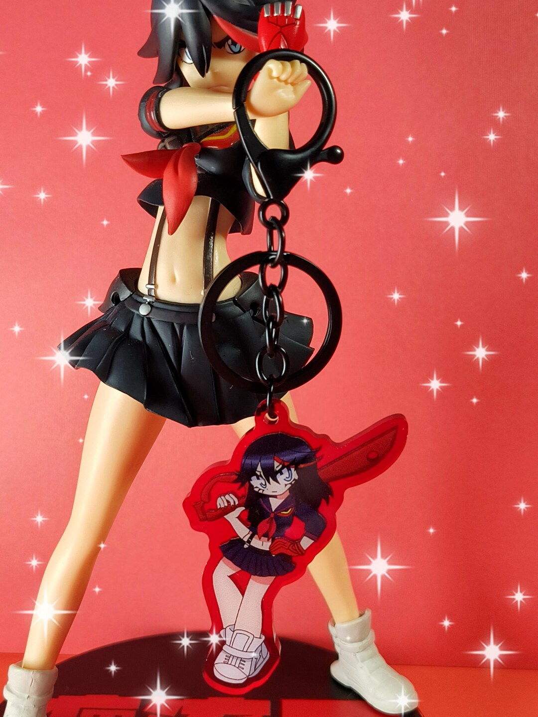 Kill La Kill Anime Ryuko Matoi Red Keychain Charm - Etsy