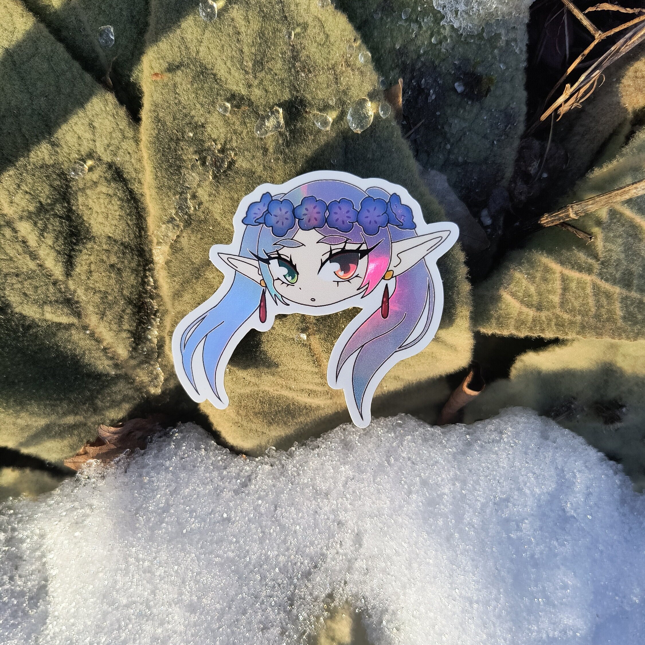 Frieren Holographic Sticker - Etsy