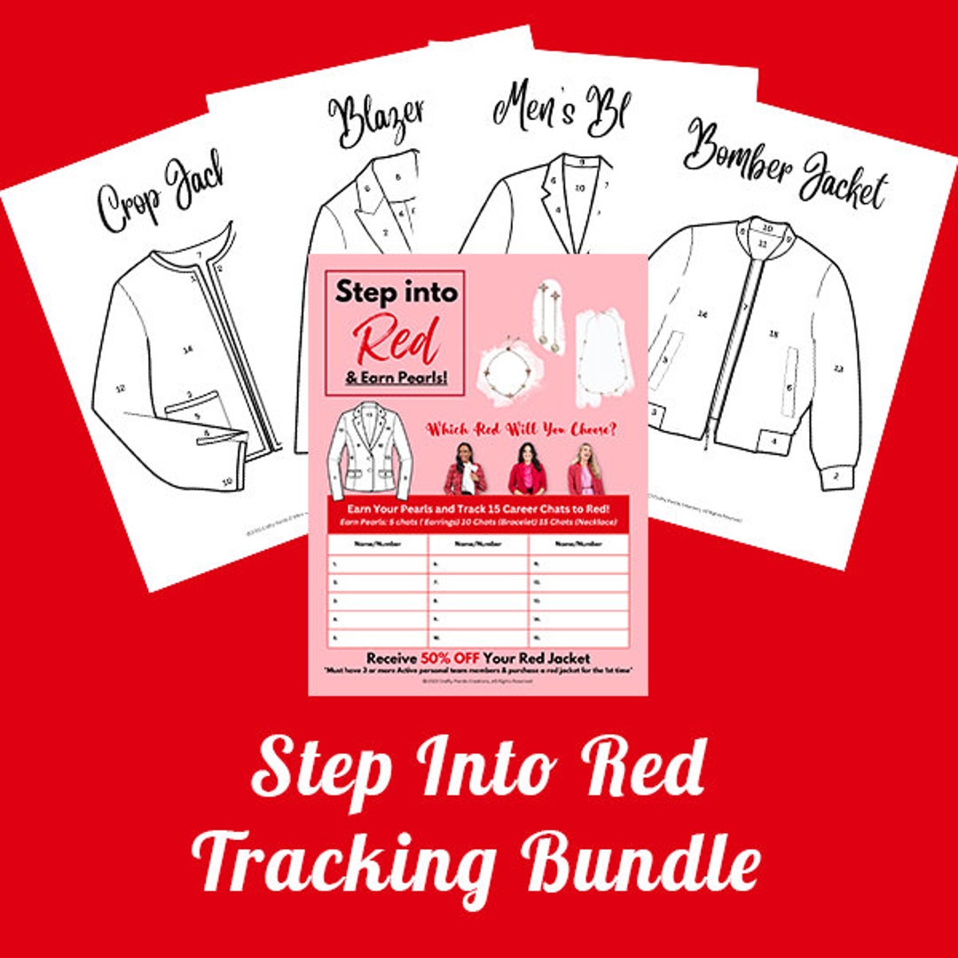 Step Into Red Tracking Bundle, Mary Kay, Red Jacket, Digital Download ...