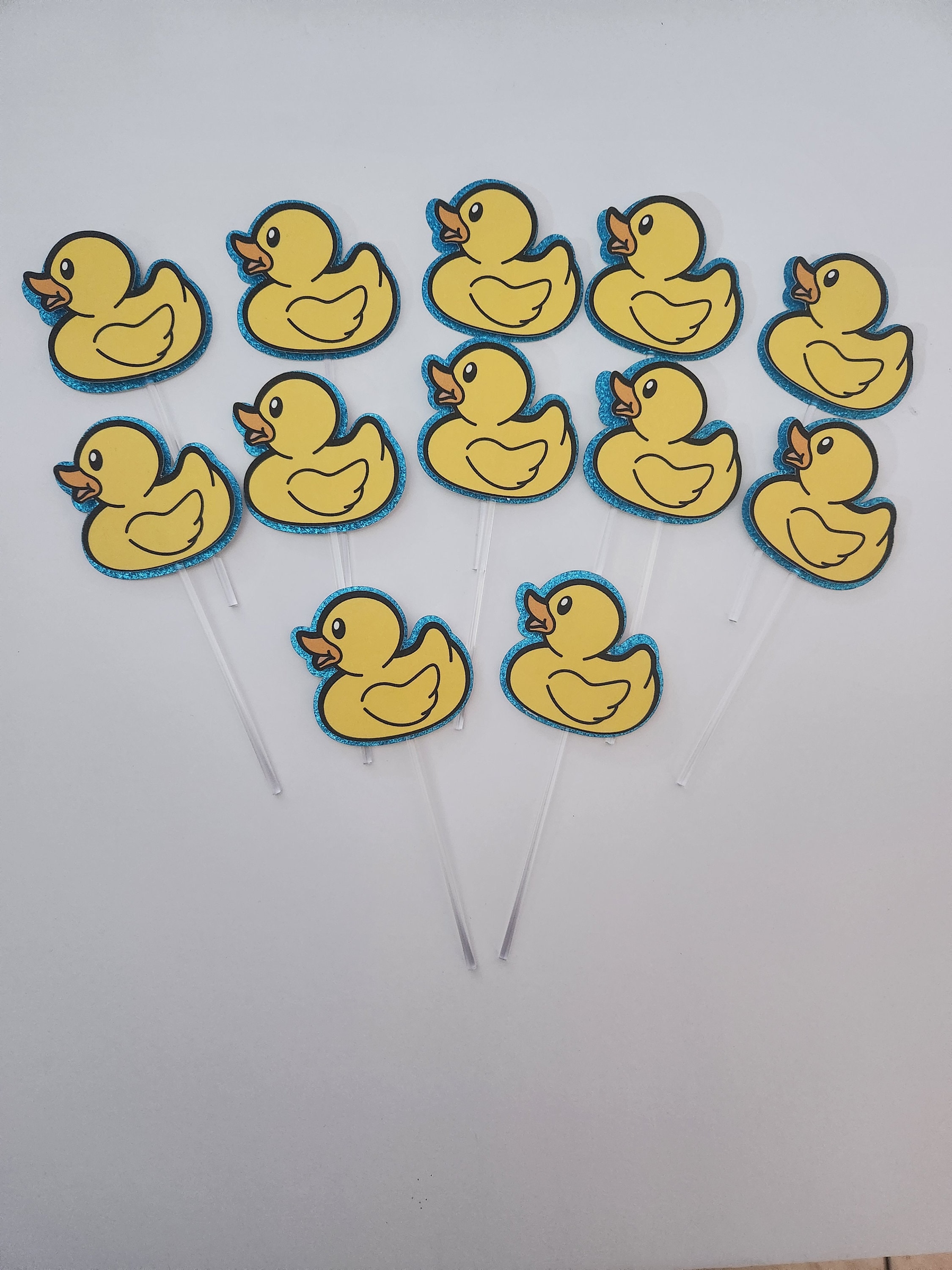 3D Duck Cupcake Topper , Babyshower Cupcake Topper, Gender Reveal ...