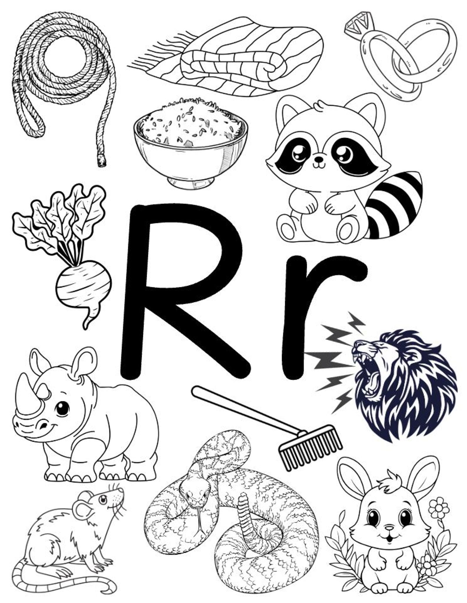 Alphabet Coloring Sheets - Bulk Pack (26 Pages) - Etsy