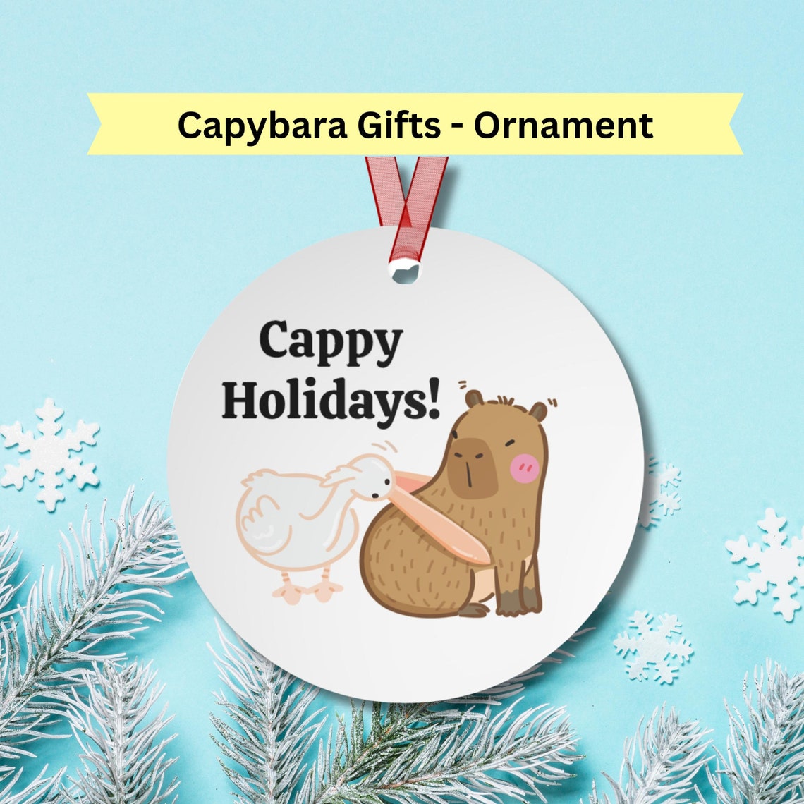 Capybara Gifts for Capybara Lovers Holiday Gift Ornaments Cute - Etsy