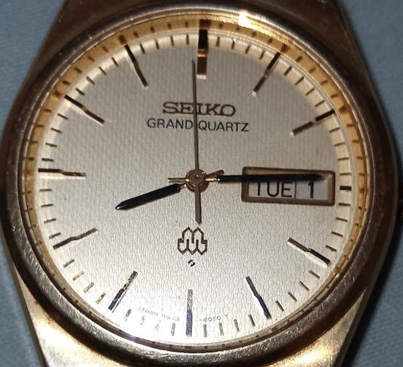 Serviced JDM Seiko Grand Quartz, linen dial, 9943-800… - Gem