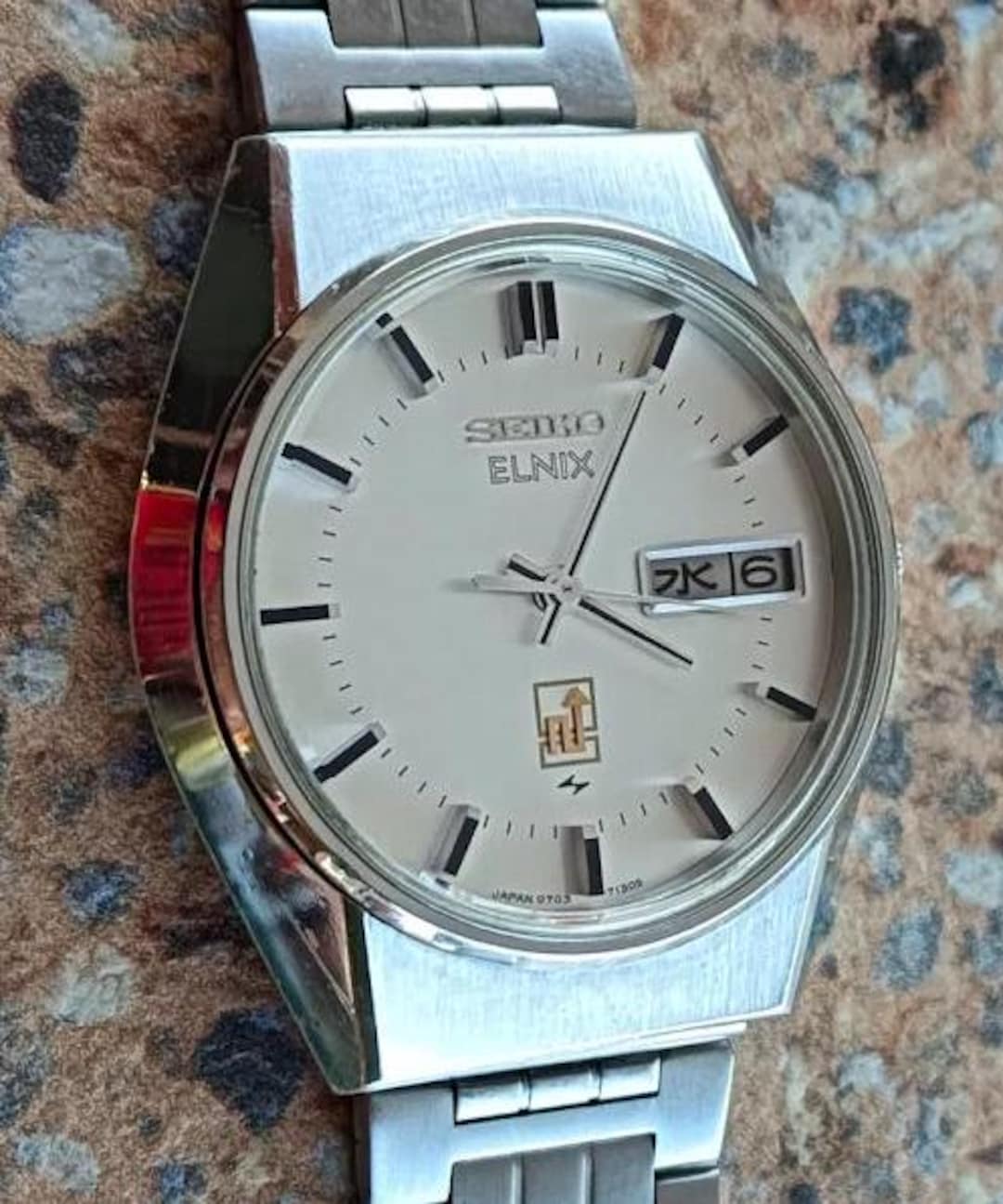 Vintage JDM Seiko Elnix 0703 7110, Electronic Mechanical, 28800 BPH ...