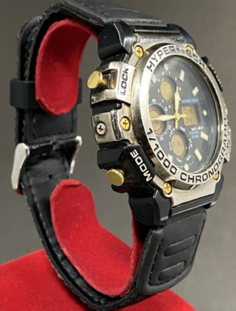 Vintage Seiko ALBA V083-7010 Hyper-tech 1/1000 Sec Chronograph, Alarm ...