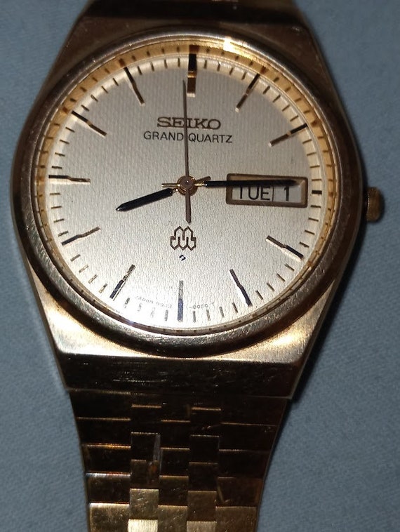 Serviced JDM Seiko Grand Quartz, linen dial, 9943-800… - Gem