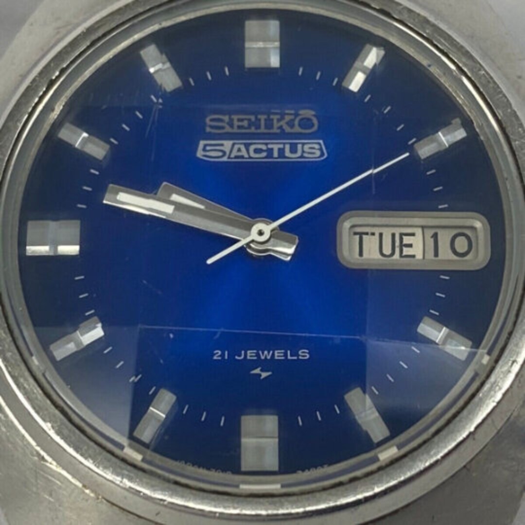 Vintage JDM Seiko Actus Automatic, Sunburst Blue Dial, Jewelled Crystal, March 1975, Restored ...