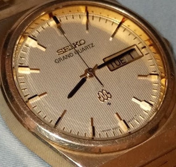 Serviced JDM Seiko Grand Quartz, linen dial, 9943-800… - Gem