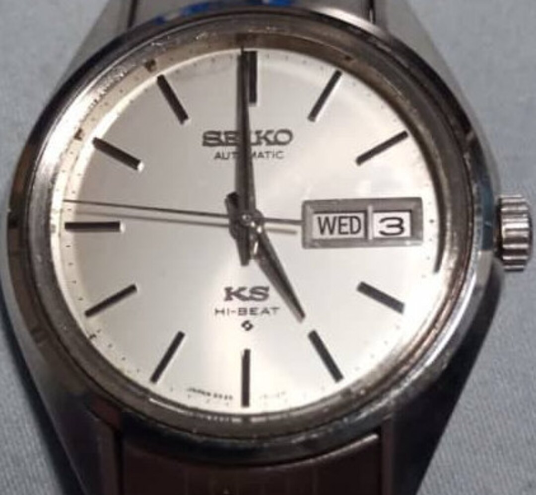 Vintage JDM King Seiko Hi-beat Watch, 5626-7113, Silver Sunburst Dial ...
