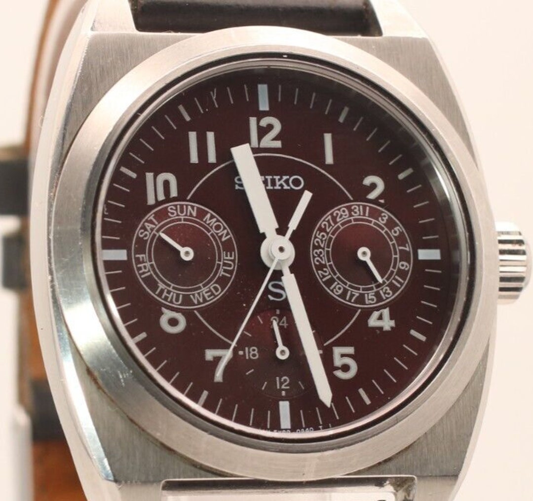 JDM Seiko SUS Triple Date, 24 Hour, Sunburst Red Dial - Etsy
