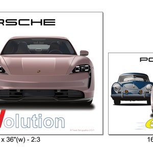 Porsche Evolution - Poster - Etsy
