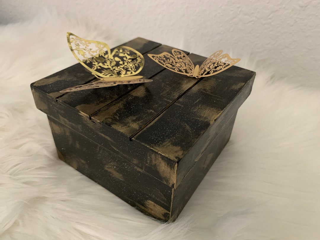 Butterfly Box / Unique Gift/ Special Occasion/ Memory Box/ Hand Painted ...