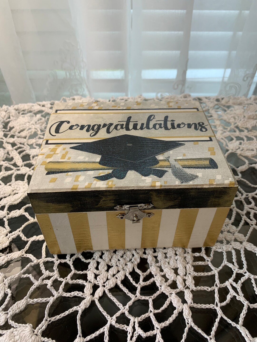 Keepsake Decoupage Box/ Memory Box/ Graduation Gift/ Unique Present ...