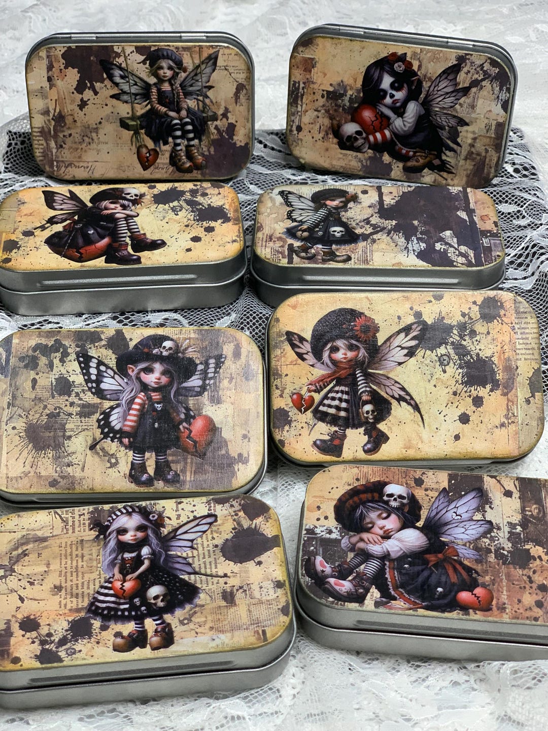 Gothic Tin Boxes/ Trinket Box - Etsy