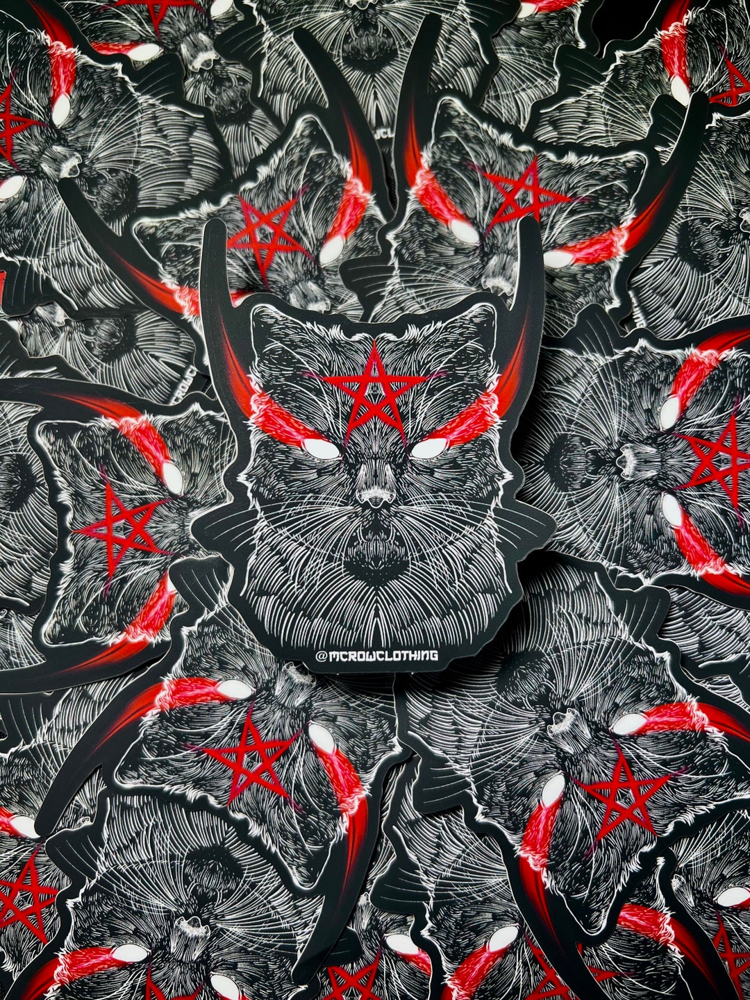 Evil Cat Sticker - Etsy