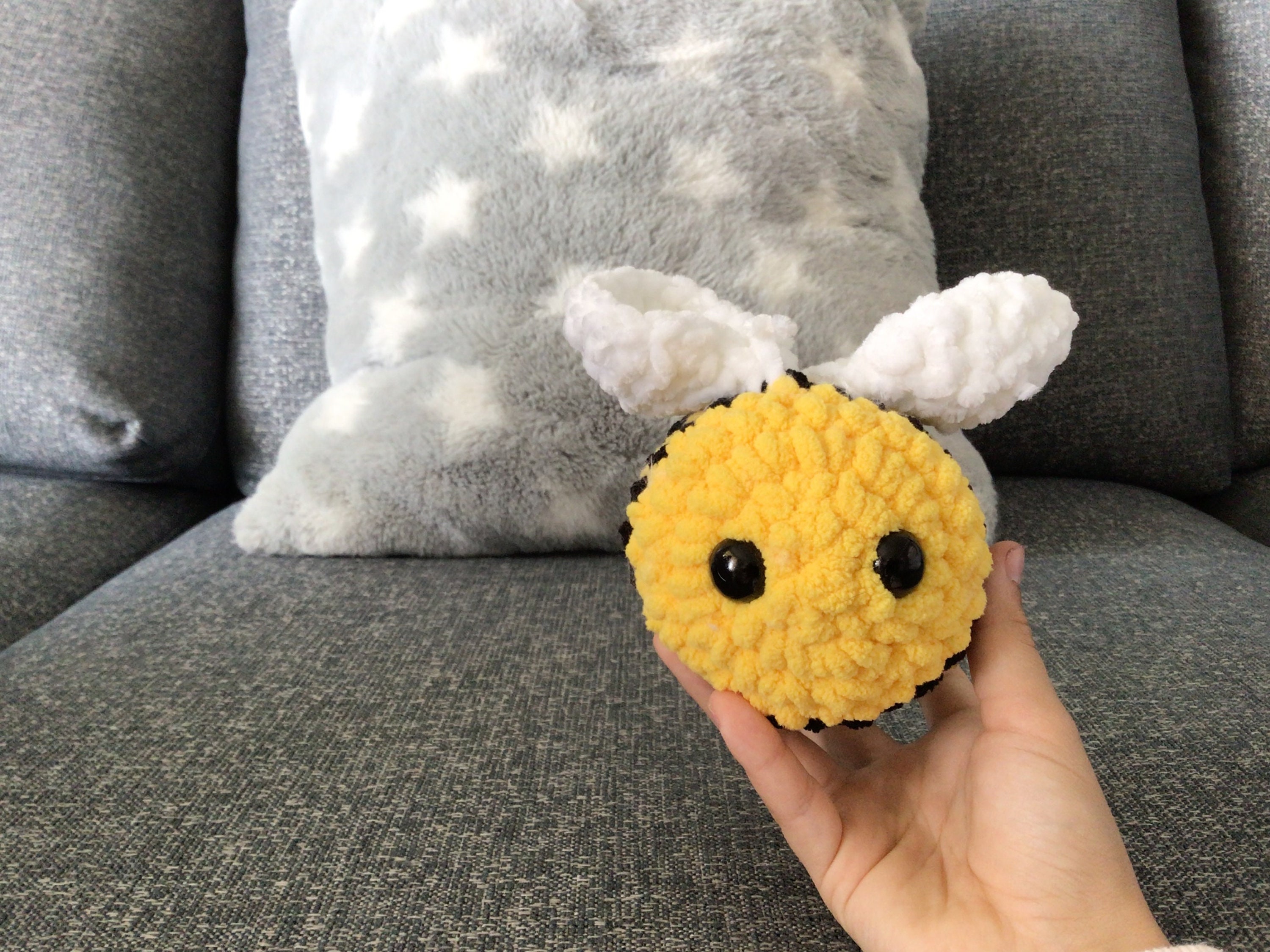 Plushy Smushy Stuffed Animal Bee - Etsy