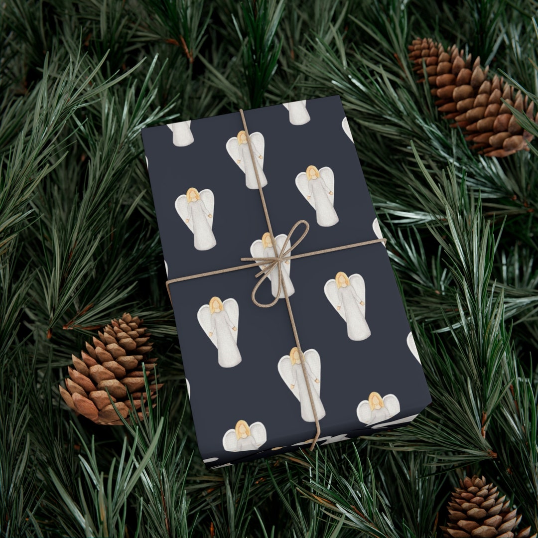 Christmas Angel Wrapping Paper, Christmas Gift Wrap, Jesus Gift Wrap ...