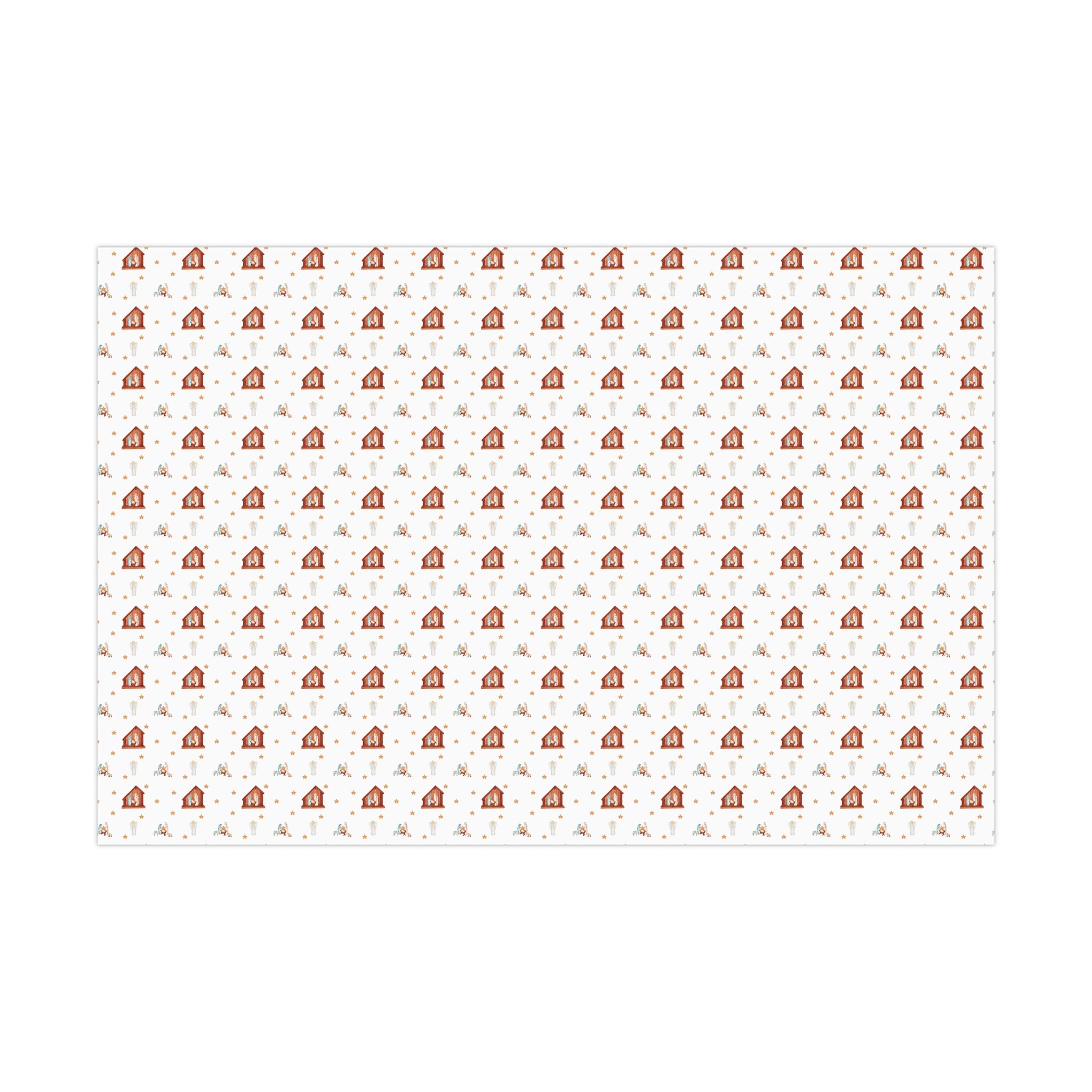 Manger Gift Wrap, Baby Jesus Wrapping, Christian Gift Wrap, Christmas ...