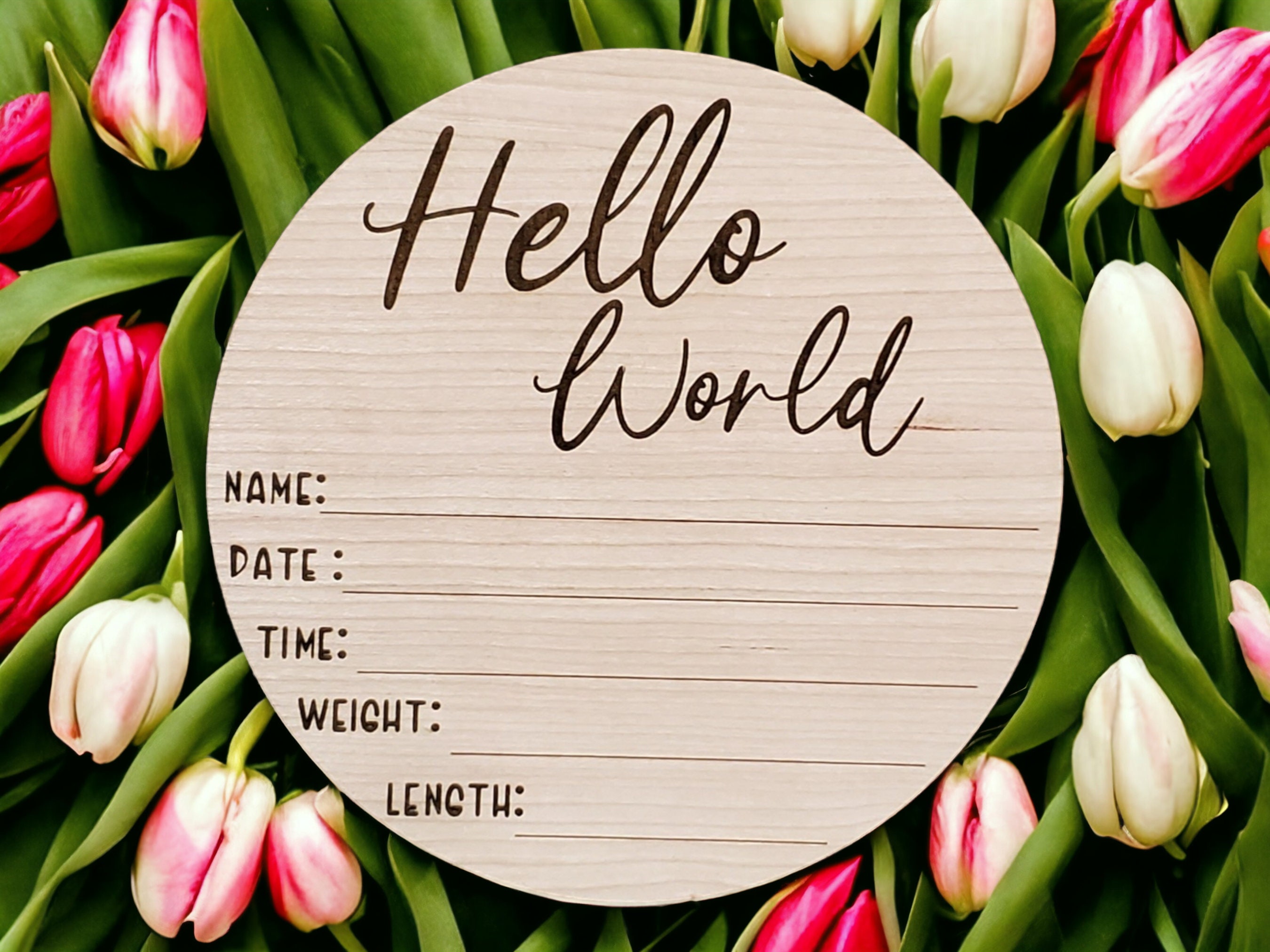 Birth Announcement- Hello World - Etsy